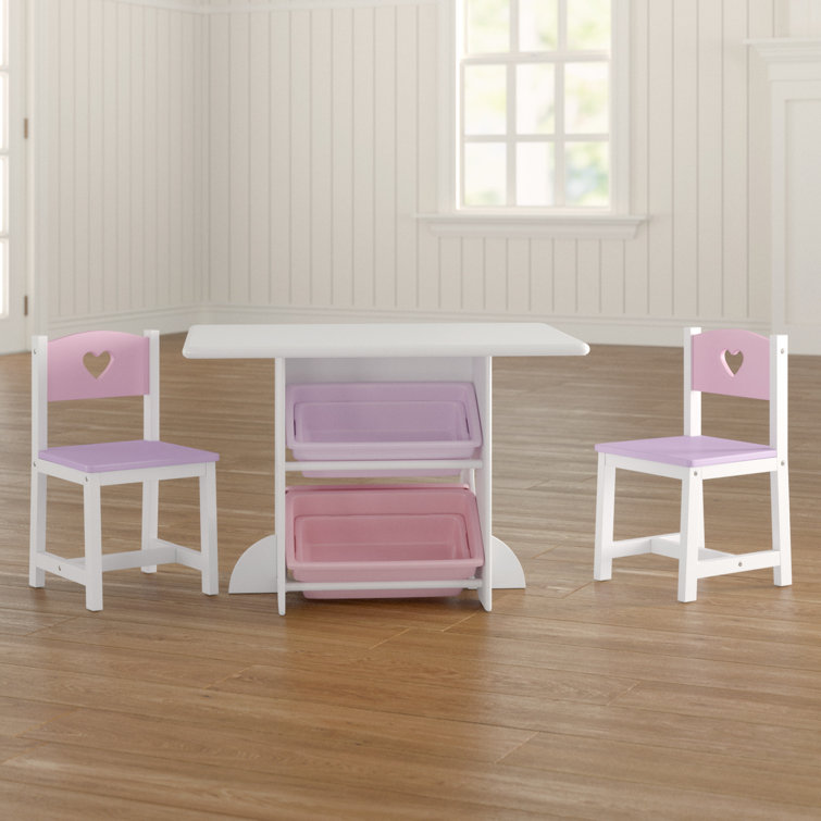 Heart Children s 7 Piece Table and Chair Set